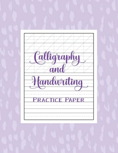 Calligraphy and Handwriting Practice Paper: Blank Notebook With 2 ...