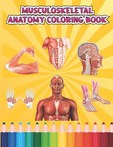 Musculoskeletal Anatomy Coloring Book: Stress Relief Gift Idea For ...