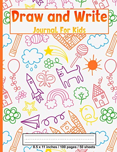 Draw and Write Journal For Kids: Primary Composition : Dotted Midline ...