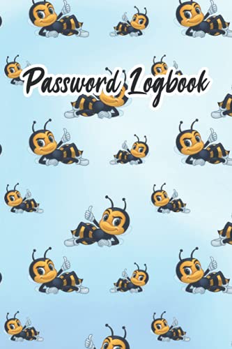 Password Logbook: Honey Bee Themed Internet Password Organizer Log Book ...