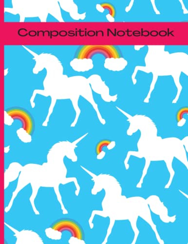 Composition Notebook: Deluxe Unicorn 300 Page Journal Notebook Full ...