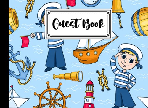 Guest Book: Sailors Cover Guest Book, Guest book for Your Birthday ...