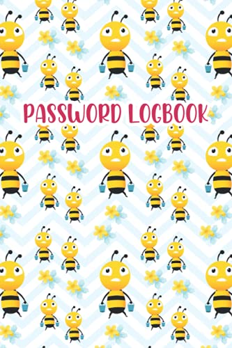 Password Logbook: Cute Honey Bee Themed Login Internet Password ...