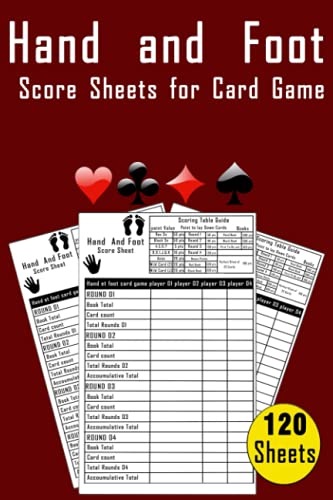 Hand and Foot Score Sheets for Card Game: Hand and Foot Score Sheets ...