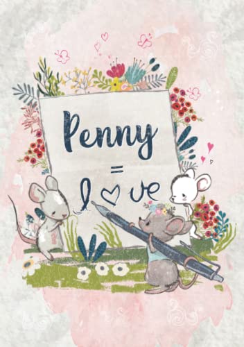 Penny: Notebook A5 | Personalized name Penny | Birthday gift for women ...
