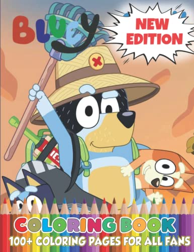 Blueỵ Coloring Book: (New 2022 Edition) With 100+ Beautiful Coloring ...