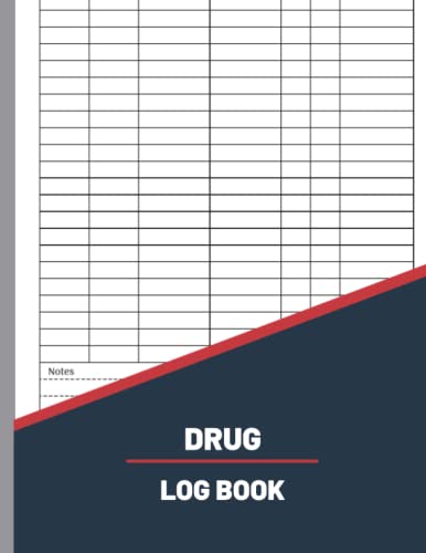 Drug Log Book: Record Book To Register Controlled Drugs Drug Count ...