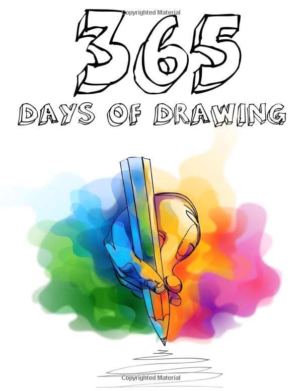 365 Days of Drawing: Keep Creating Prompts Sketchbook Imagination by ...