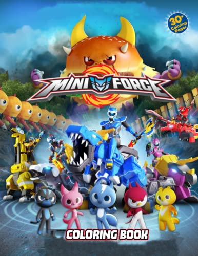 Miniforce Coloring Book: Great Coloring Books With Many Beautiful ...
