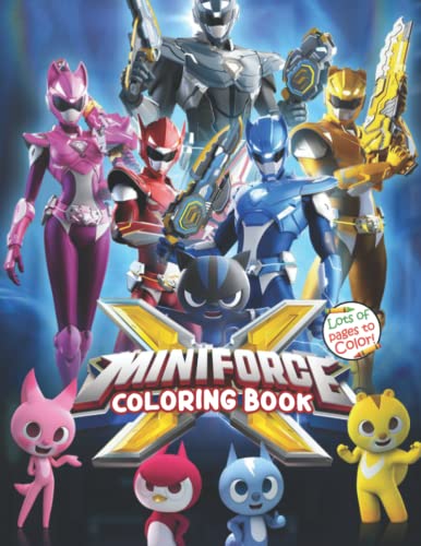 Miniforce Coloring Book: Great Coloring Books With Many Beautiful ...