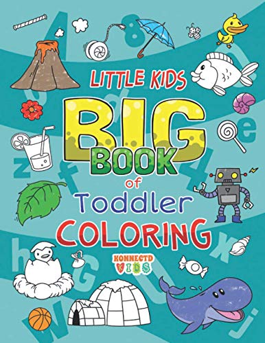 Little Kids Big Book of Toddler Coloring: Fun Learning with Numbers ...