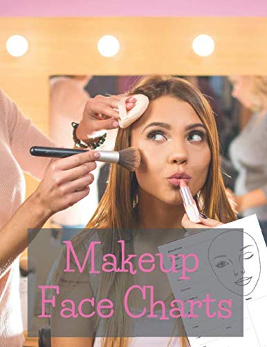 Makeup Face Charts: Includes Lined Journal Notes Pages | Blank Workbook ...
