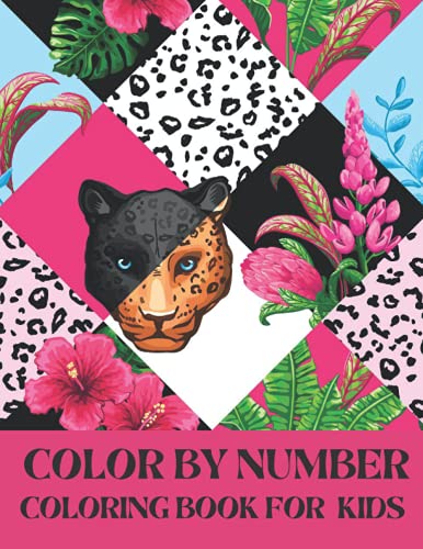 Color By Number Coloring Book For Kids: Large Print Birds, Animals ...