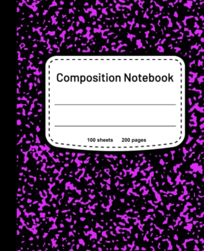 Writing Composition Ruled: Primary handwriting notebook Purple with ...