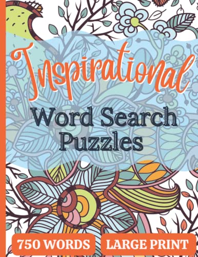 Inspirational Word Search: Large Print Puzzle Book for Adults, Teens ...