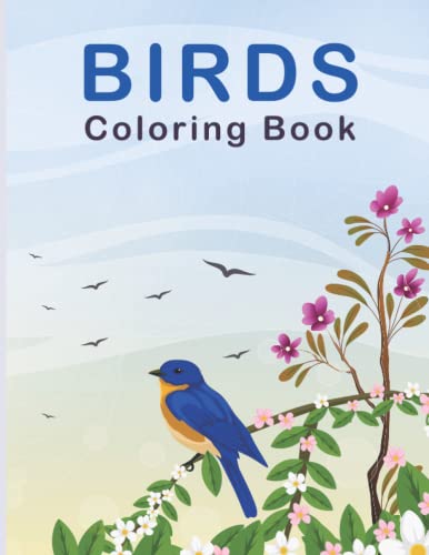 Bird Coloring Book: Easy Simple Birds lovers coloring book for kids by ...