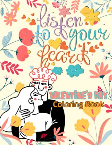 Valentine Day Coloring Book: 30 Wonderful Love Illustration Colouring ...