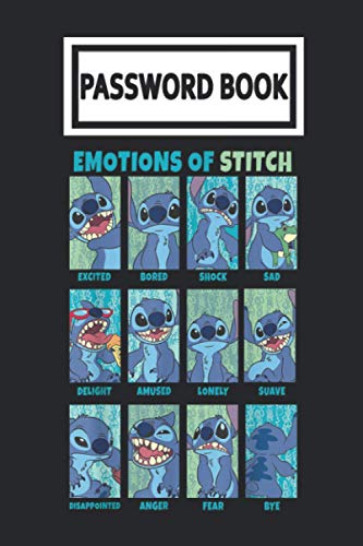 Password Book: Lilo and Stitch Emotions Of Stitch Panels Password ...