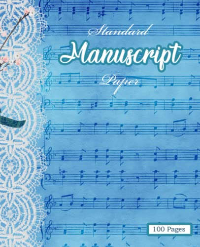 Standard Manuscript Paper: Blank sheet Music Notebook | Notebook for ...