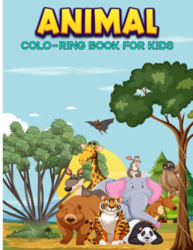Animal Coloring Activity Book For Kids With Amazing Illustration by ...