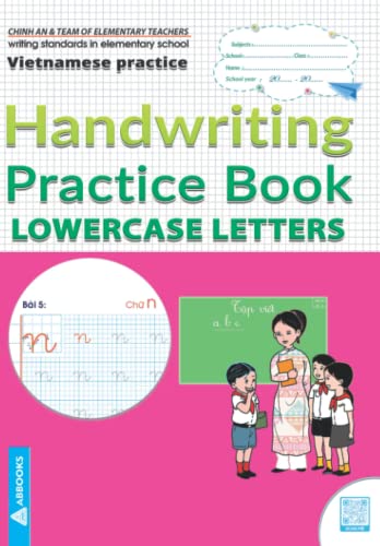 Vietnamese Practice: Handwriting Practice workbook - Practice Writing ...