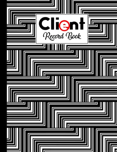 Client Record Book: Premium Zigzag Cover Client Record Book, Client ...