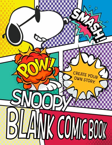 Snoopy Blank Comic Book: Let’s Beautify This Item In Your Own Way And ...
