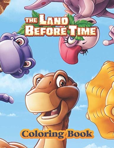 The Land Before Time Coloring Book: JUMBO Coloring Book For Kids | Ages ...