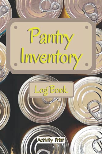 PANTRY INVENTORY LOG BOOK. Pantry Inventory List. Food List Notebook ...