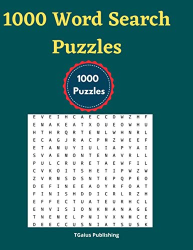 1000 Word Search Puzzles: 1000 Word Search Large Print Puzzles for ...