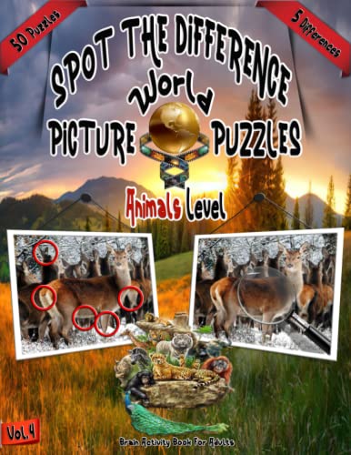 Spot The Difference World Picture Puzzles Animals Level Americain ...