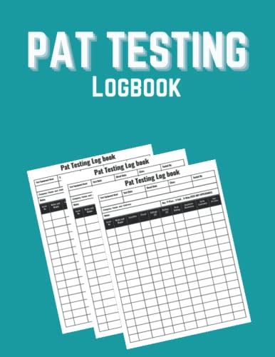 Pat Testing Log book: Pat Testing Log book For Portable Appliance ...