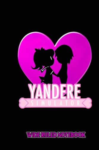 Wide Ruled Notebook: Fun Mindfulness Yandere Study Simulator Sketch ...