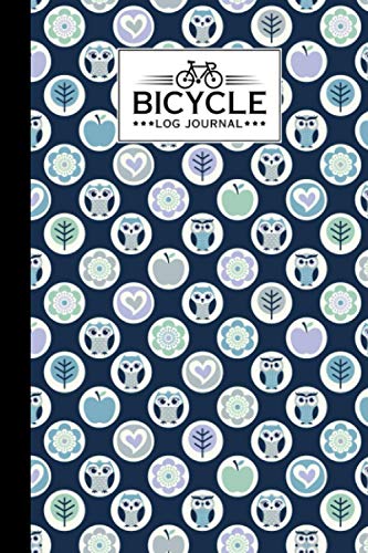 Bicycle Log Journal: Owl Cartoon Bicycle Log Journal, Training Notebook ...