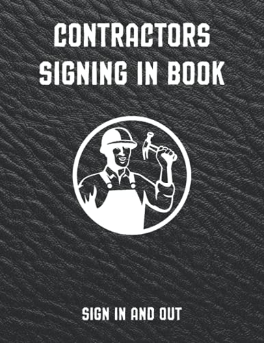 Contractors Signing in Book: Sign in An out Log Book by MarketSpace Co ...