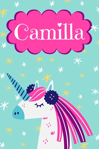 Camilla: Personalised Camilla Notebook/Journal Unicorn Design For ...