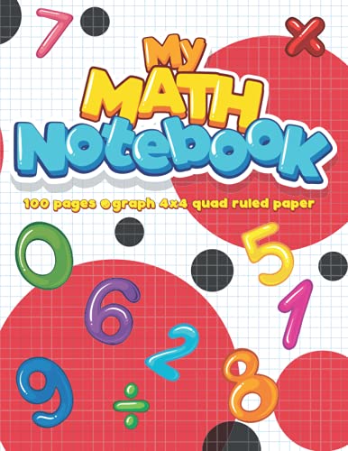 Math Notebook Graph Ruled 4x4 Quad Ruled Composition Notebook For Kids Math Notebook Graph Ruled 4x4 Quad Ruled Composition Notebook For Kids