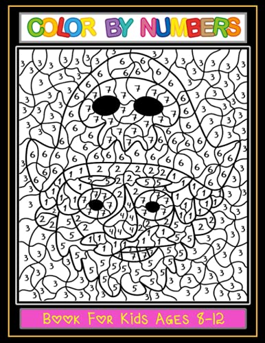 Color by Numbers: Large print, Book For Kids Ages 8-12 by Design Hut ...