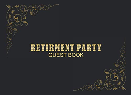Retirement Party Guest book: Funny and original Guest Book for ...