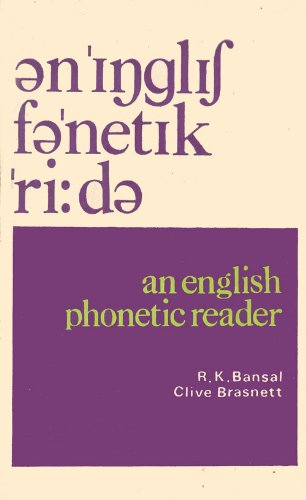 An English Phonetic Reader by R. K. Bansal | Goodreads