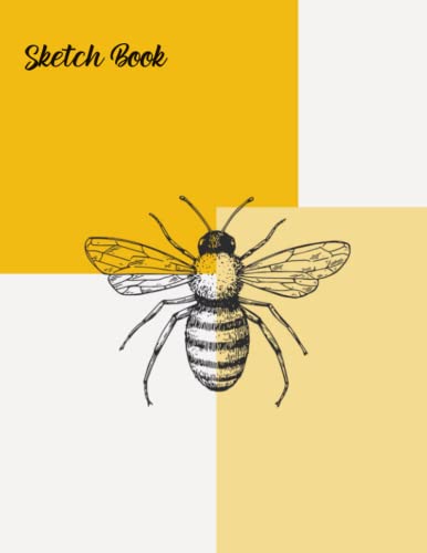 Sketch Book: Bees and Honey Cover Sketchbook: A Large Journal With ...