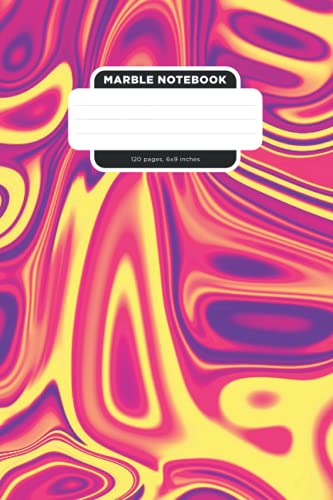 MARBLE NOTEBOOK: Corlorful Marble Cover Composition NoteBook With 120 ...