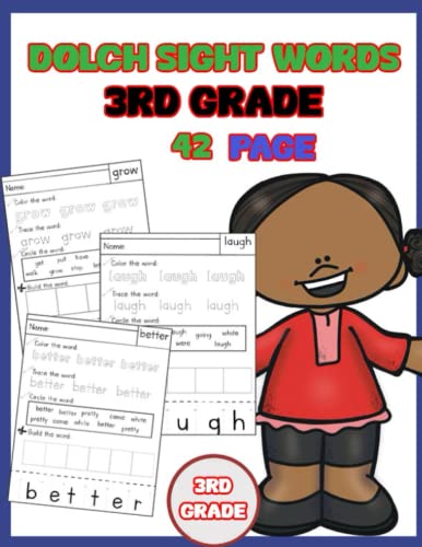 Dolch Sight Words 3rd Grade - 42 Page: : Smart Word Tracing For ...