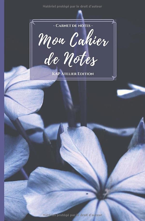 - Carnet de notes - Mon Cahier de Notes KAP Atelier Edition: Livre à ...