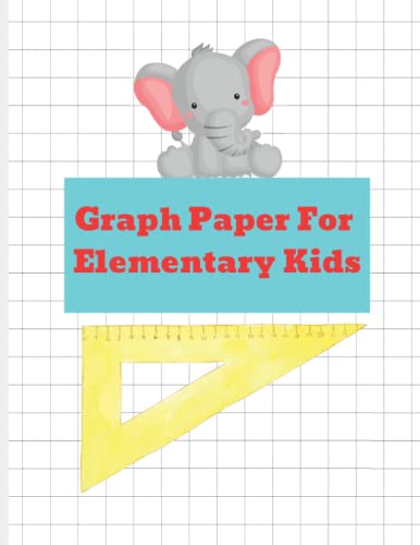 Graph Paper for Elementary Kids: 1/2 Inch square Grid Graph Paper for ...