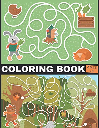 Coloring book: Mazes For Kids | Maze Activity Book | Workbook for Games ...