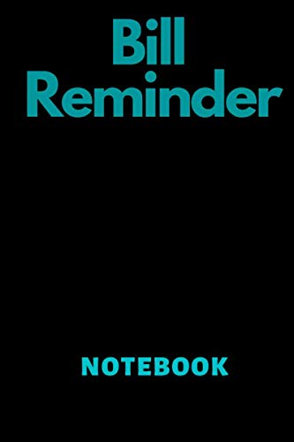 Bill Reminder Notebook: Business Money Personal Finance Planning ...