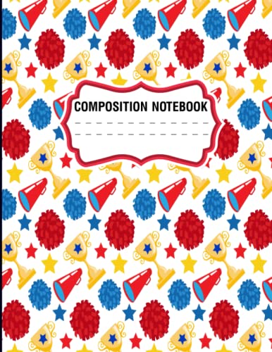 Cheerleader Composition Notebook: Cheerleader Pattern College ...