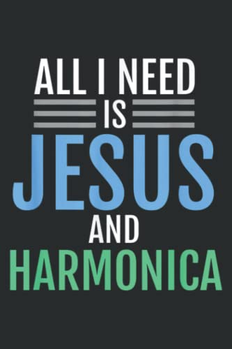 Jesus and Harmonica Christian Funny Music Gif: Ruled Journals Notebooks ...