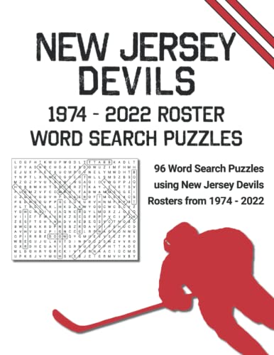 New Jersey Devils Roster Word Search Puzzles: Large Print Puzzles using ...